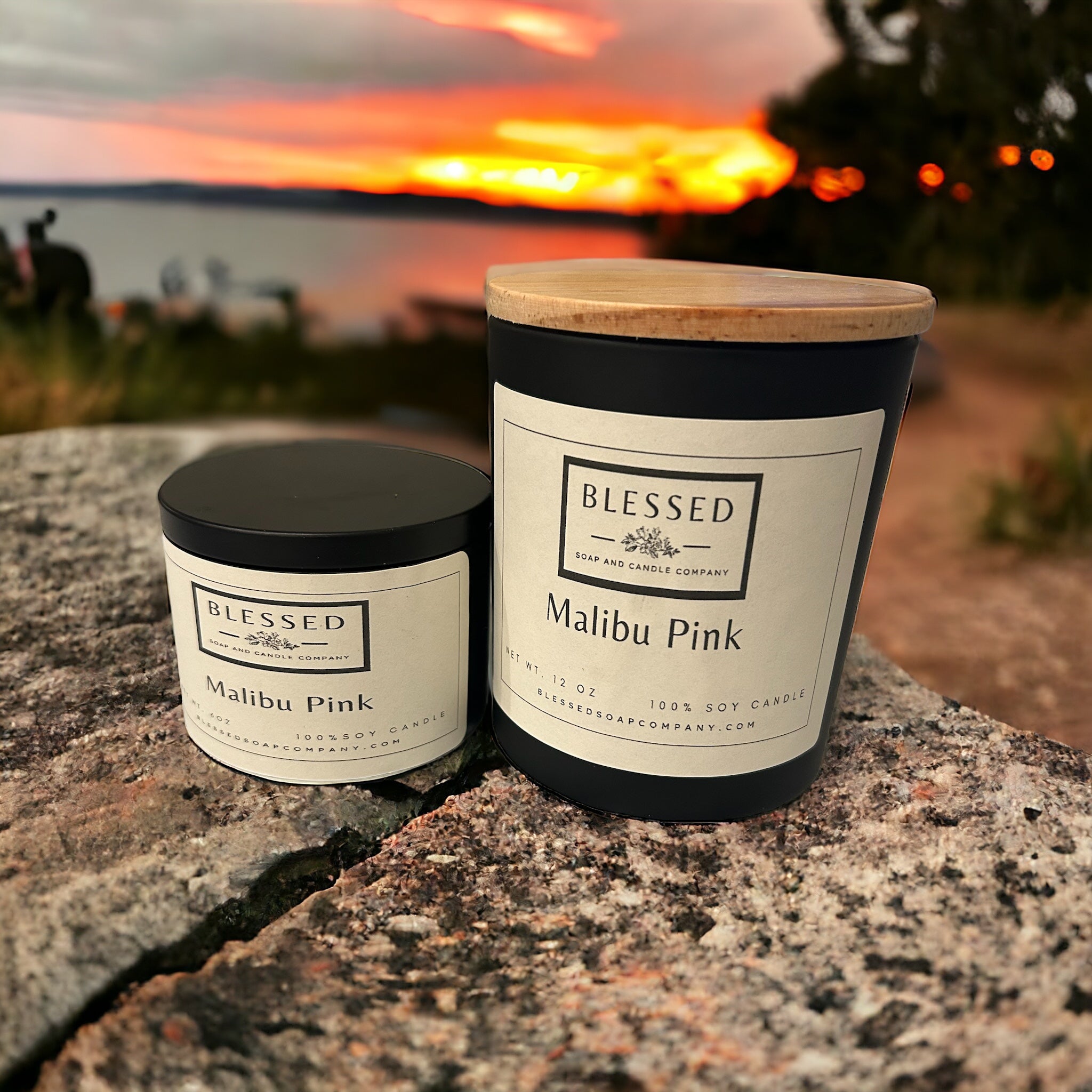 Malibu Pink Candle – Blessed Soap and Candle Company